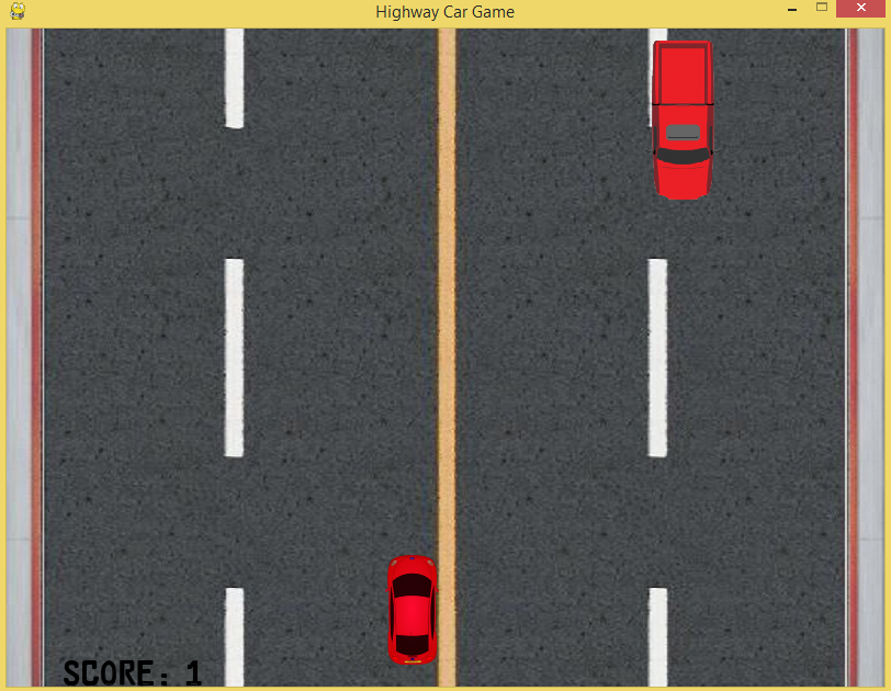 Highway Car Game In Python Free Source Code Sourcecodester